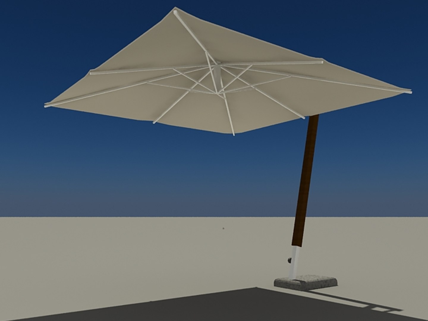 3d Patio Parasol Model