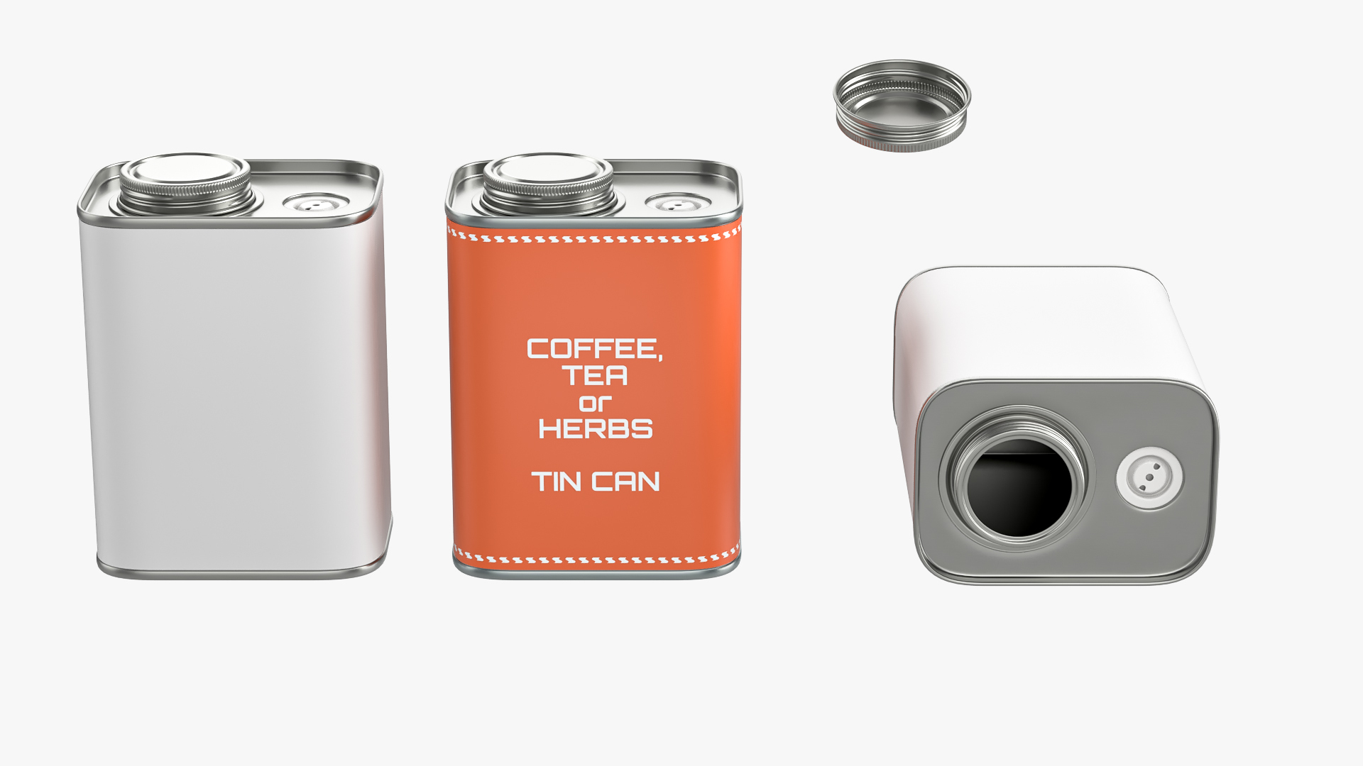 3D Coffee Tin Cans Collection - TurboSquid 2271273