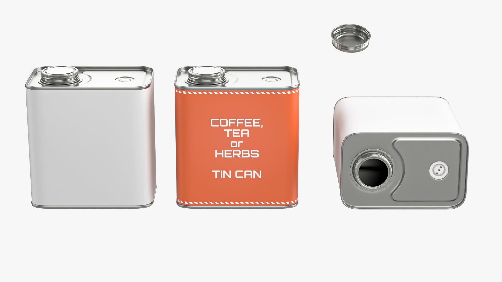 3D Coffee Tin Cans Collection - TurboSquid 2271273