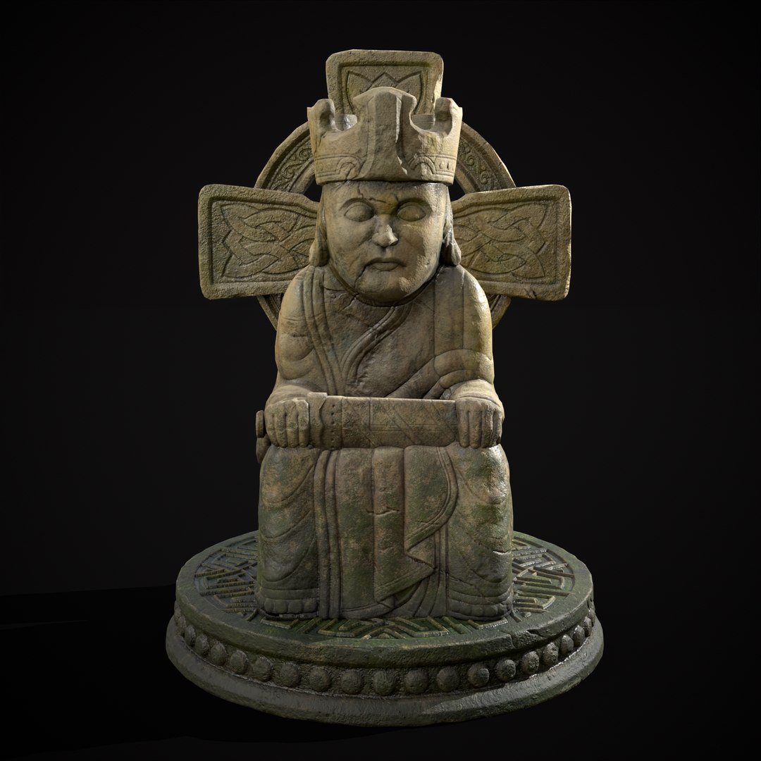 King Throne Statue Model - TurboSquid 2224562