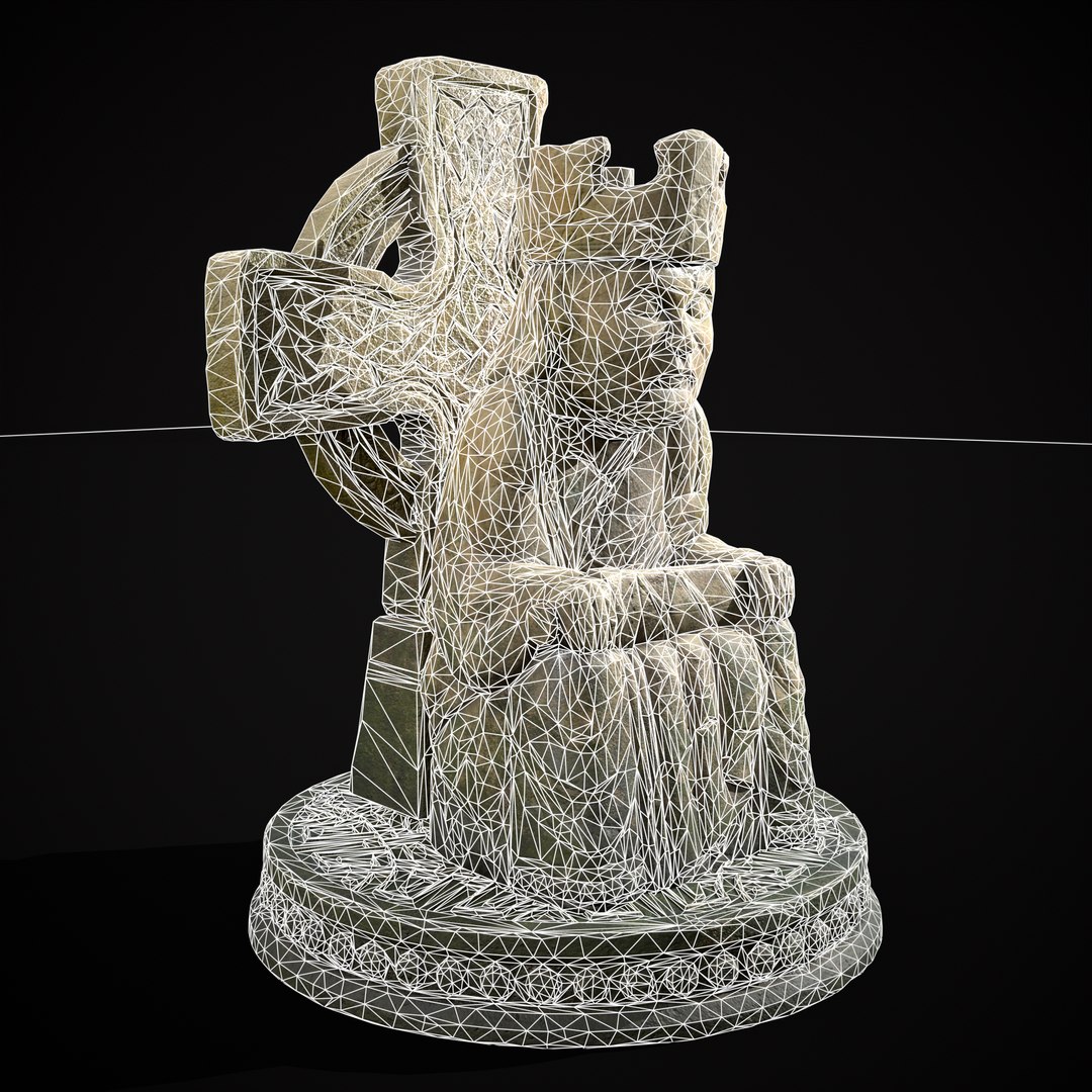 King Throne Statue Model - TurboSquid 2224562