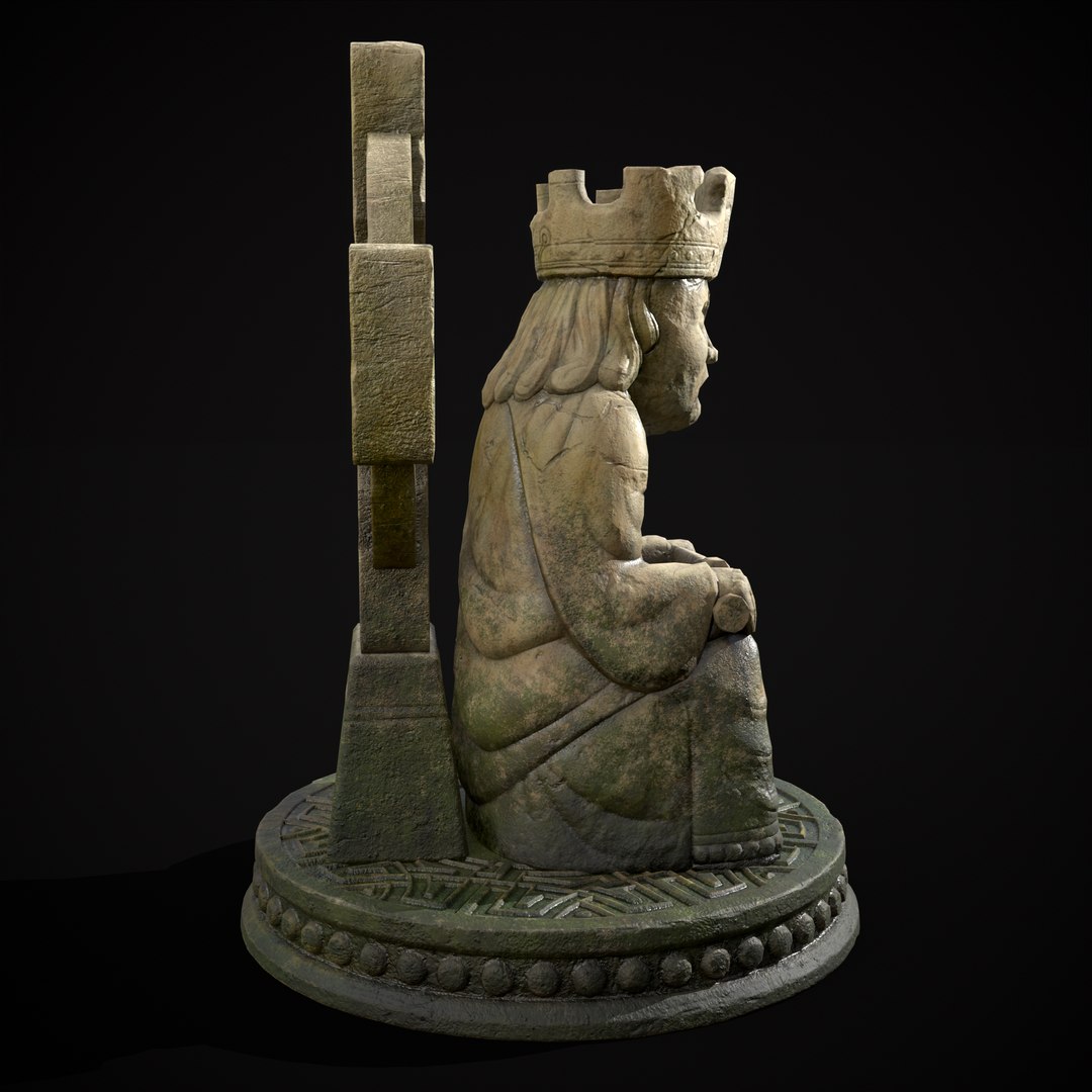 King Throne Statue Model - TurboSquid 2224562