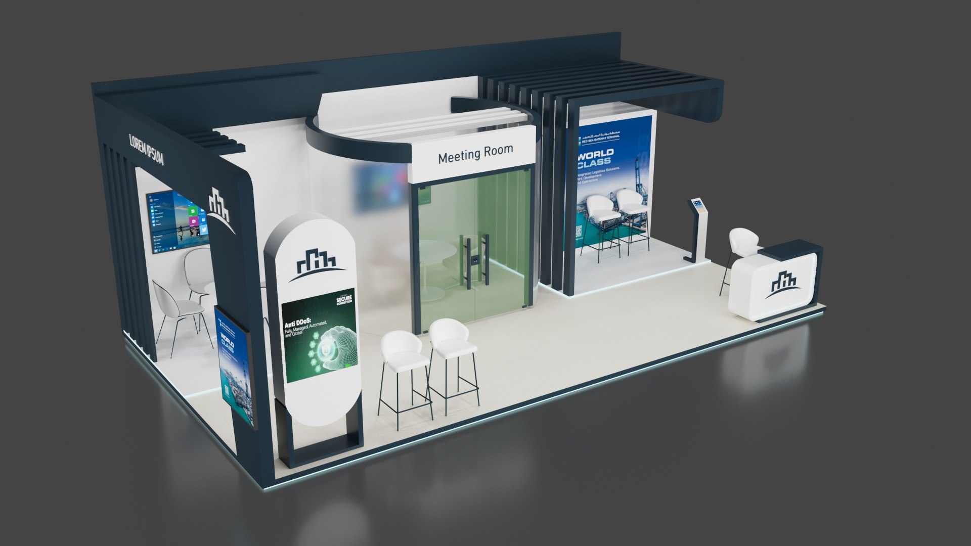 3D Exhibition Booth - TurboSquid 2324733