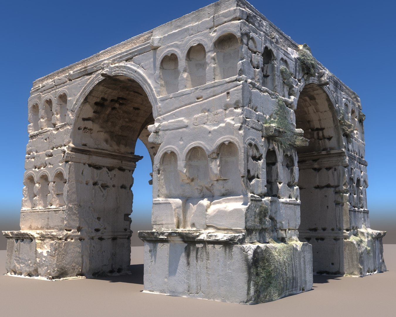 3D Ancient Roman Giant Gate - TurboSquid 2304149