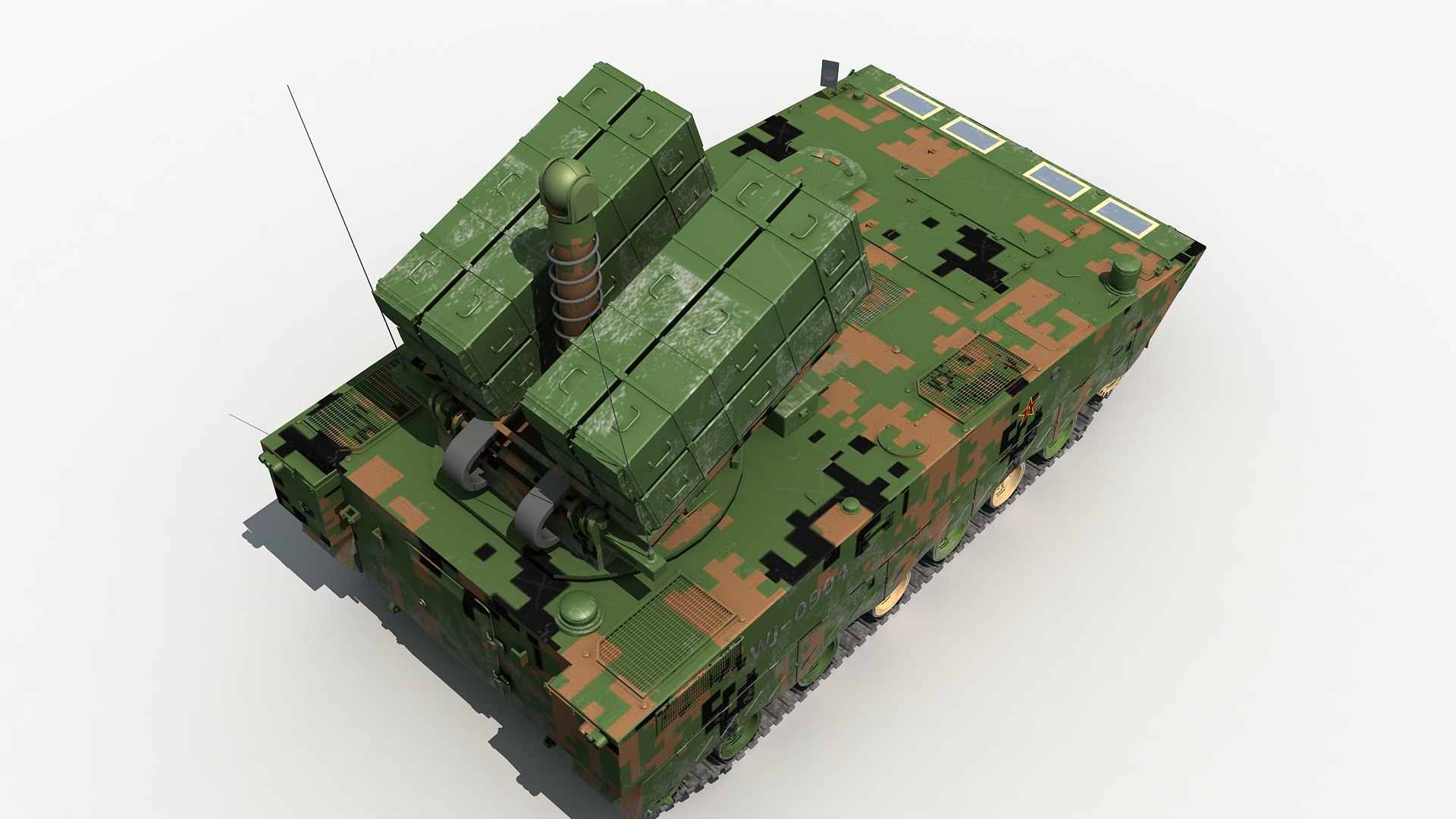 3D china hj-10 anti-tank missile model - TurboSquid 1421409