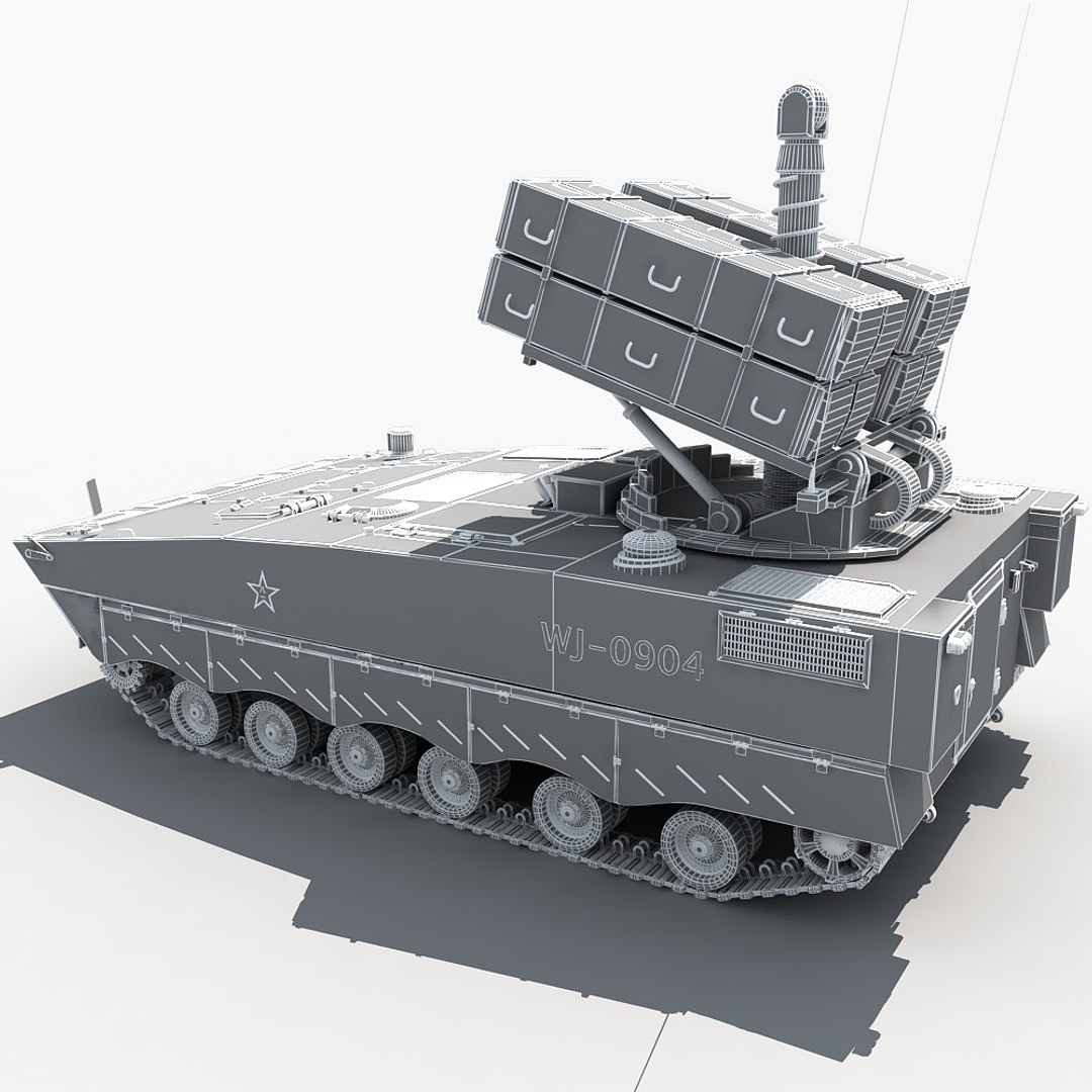 3D China Hj-10 Anti-tank Missile Model - TurboSquid 1421409