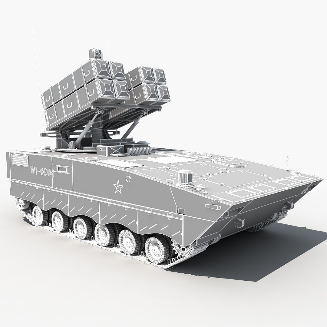 3D China Hj-10 Anti-tank Missile Model - TurboSquid 1421409