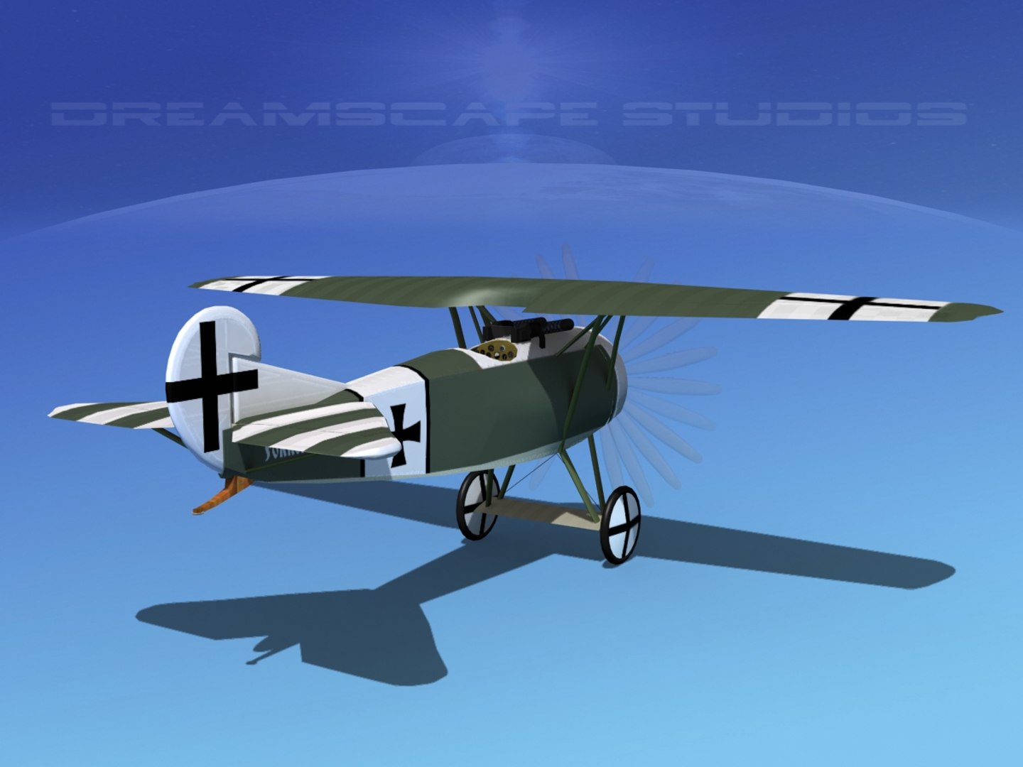 3d Model Fokker Dviii Fighters