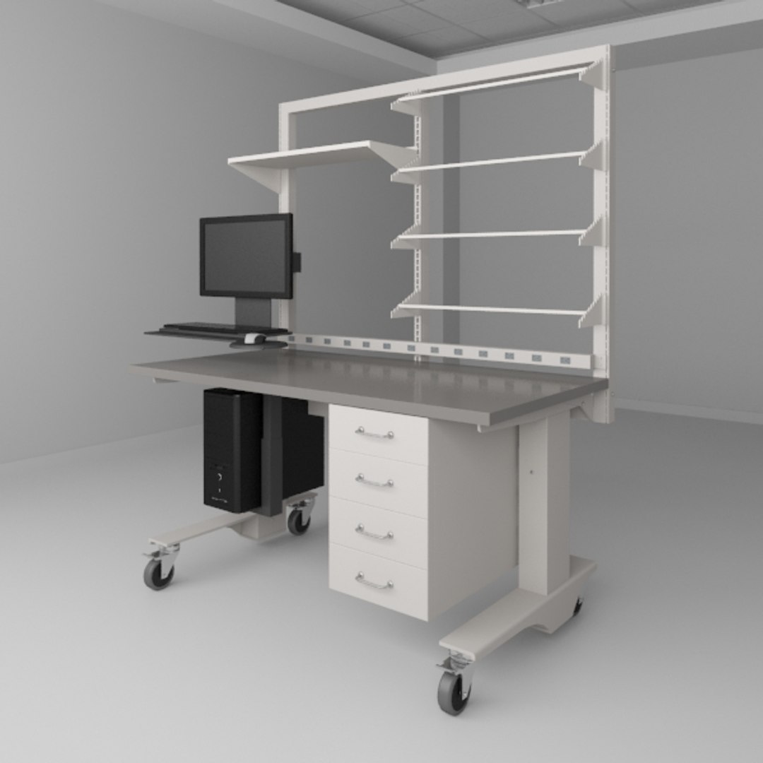 Height Adjustable Workbench 3d Max