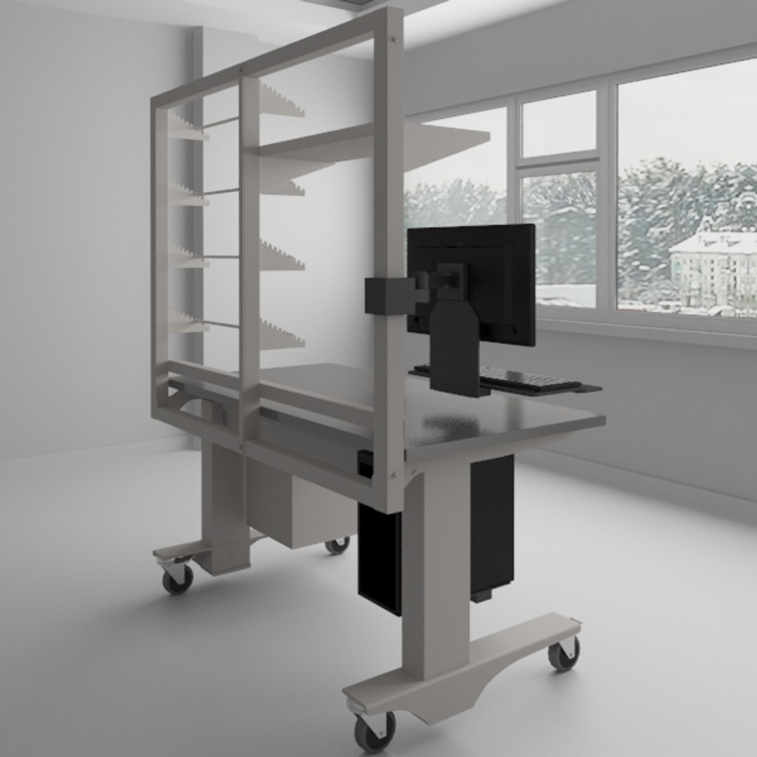 Height Adjustable Workbench 3d Max