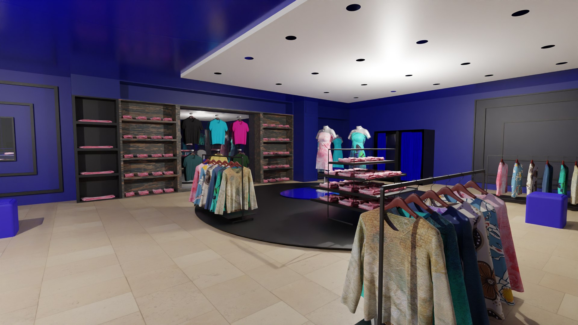 3D Clothing Store Interior - TurboSquid 2157390