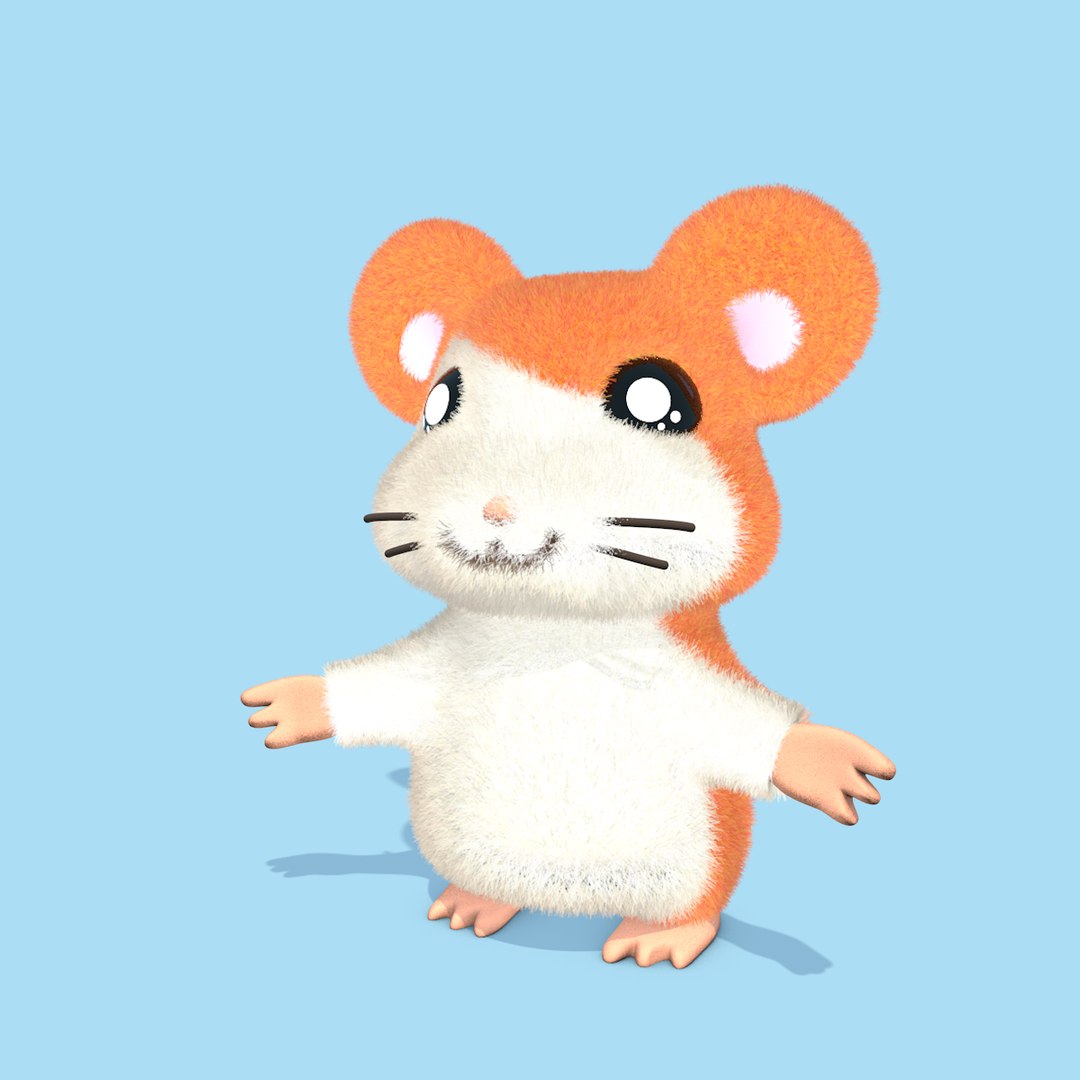3D Cartoon Hamster - TurboSquid 1167352