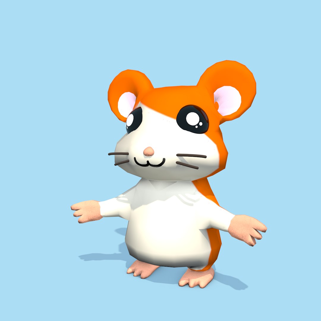3D Cartoon Hamster - TurboSquid 1167352