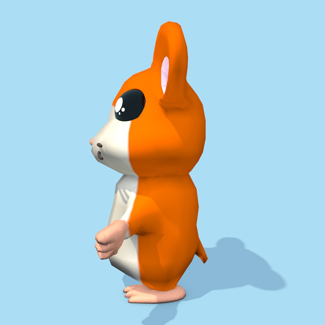 3D Cartoon Hamster - TurboSquid 1167352
