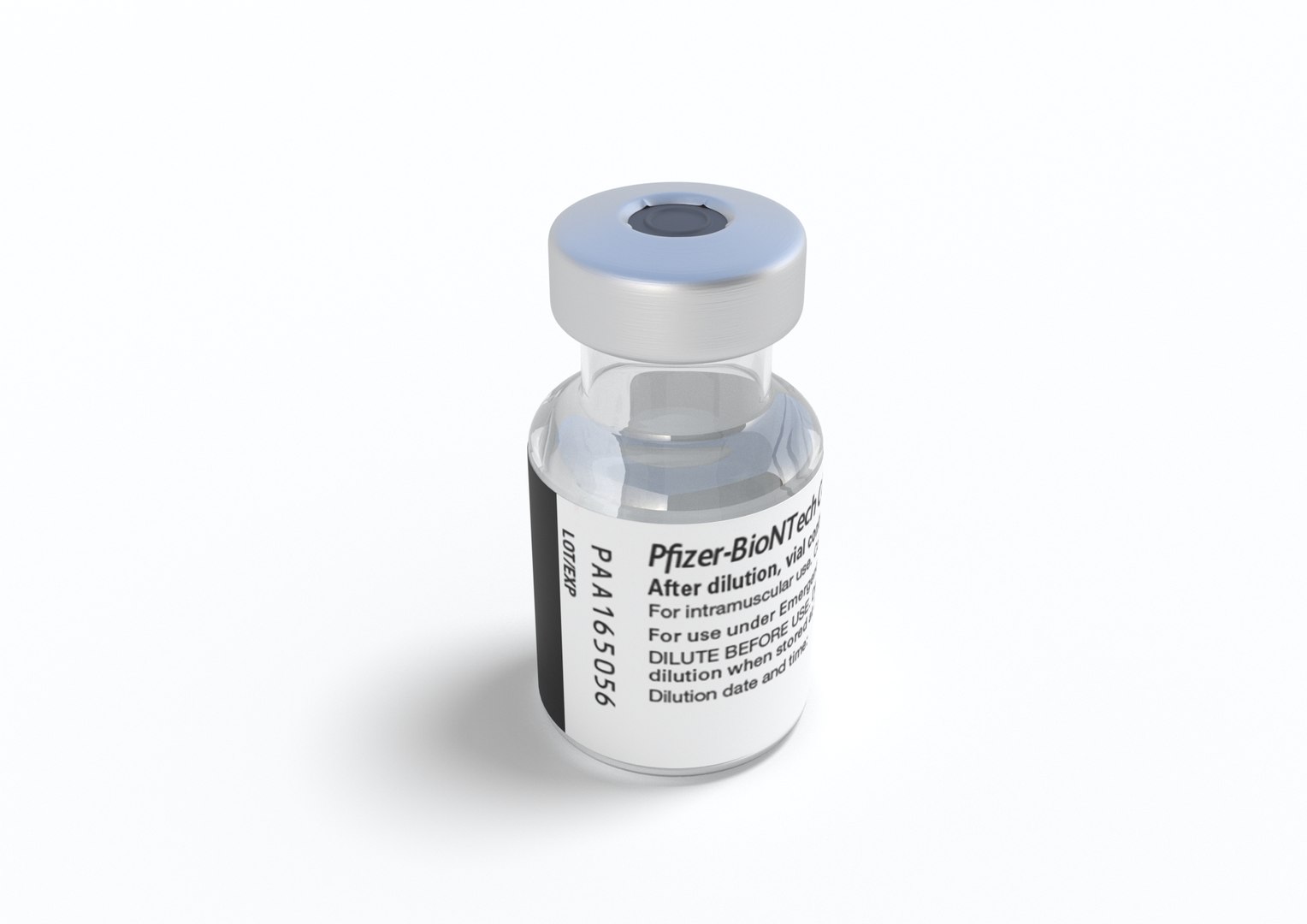 3D Pfizer Coronavirus Vaccine Vial model - TurboSquid 1791789