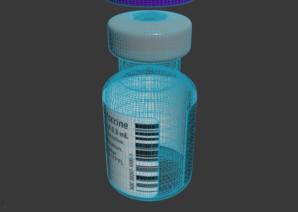 3D Pfizer Coronavirus Vaccine Vial model - TurboSquid 1791789