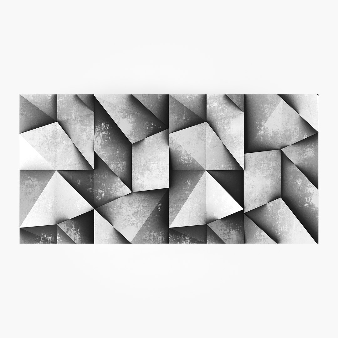 Geometric Wall Panel 3D - TurboSquid 2029469