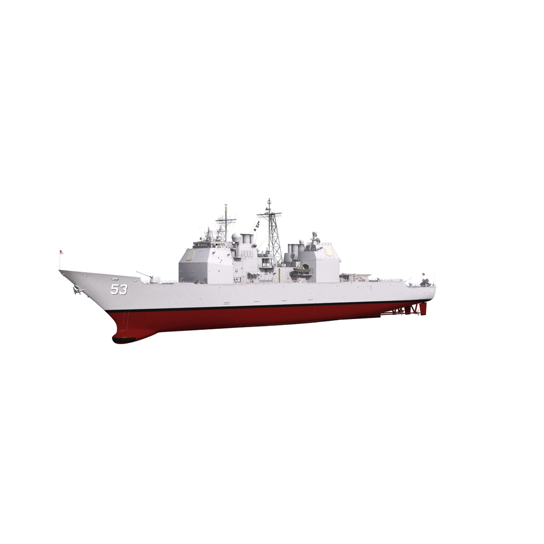 Model Ticonderoga Class Cruiser Mobile Bay CG-53 3 Model 3D ...