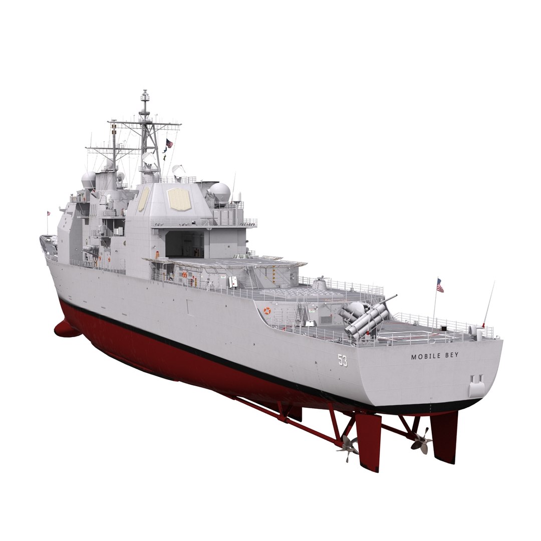 ticonderoga class cruiser mobile 3d 3ds