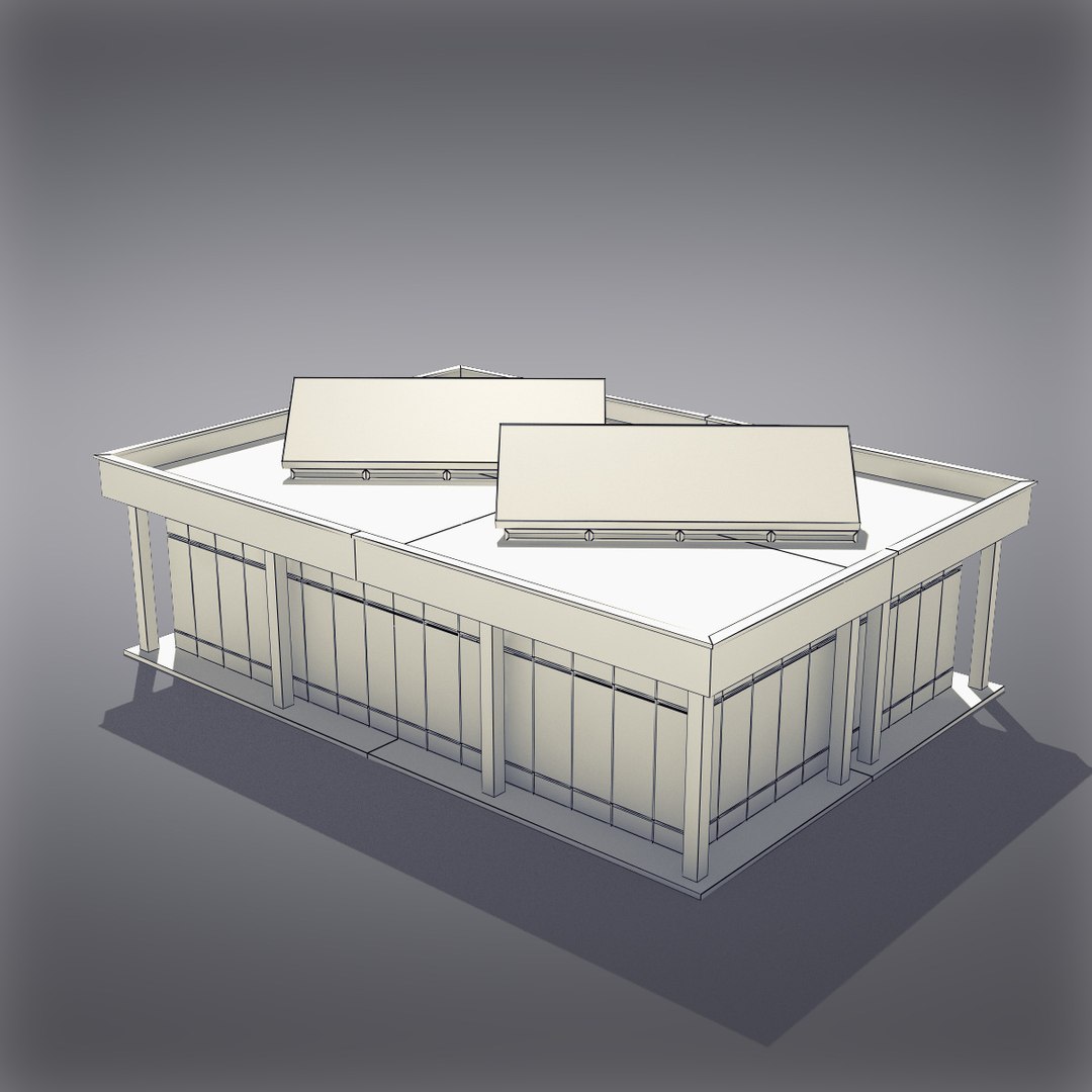 Modern Generic Building 3d Model