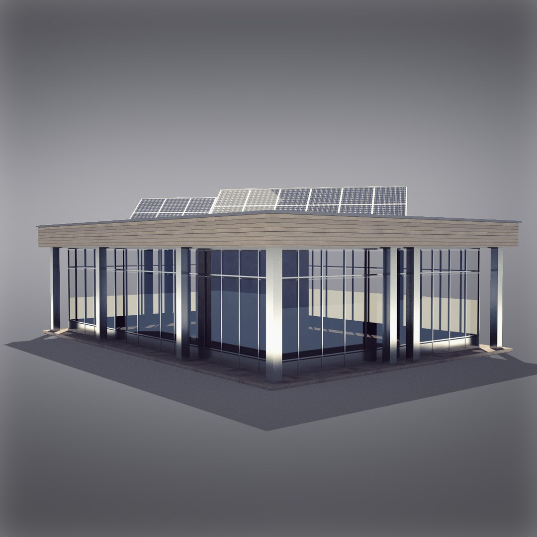Modern Generic Building 3d Model
