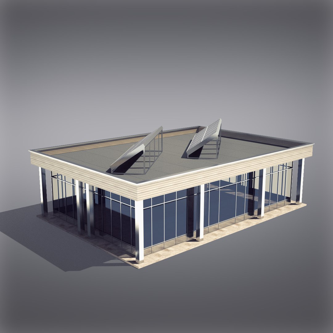 Modern Generic Building 3d Model