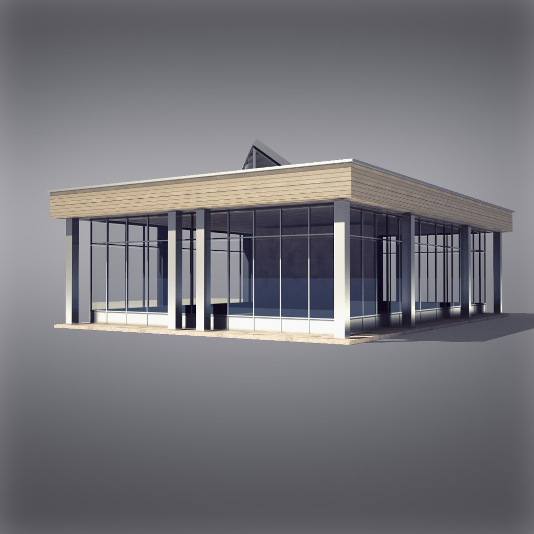 Modern Generic Building 3d Model