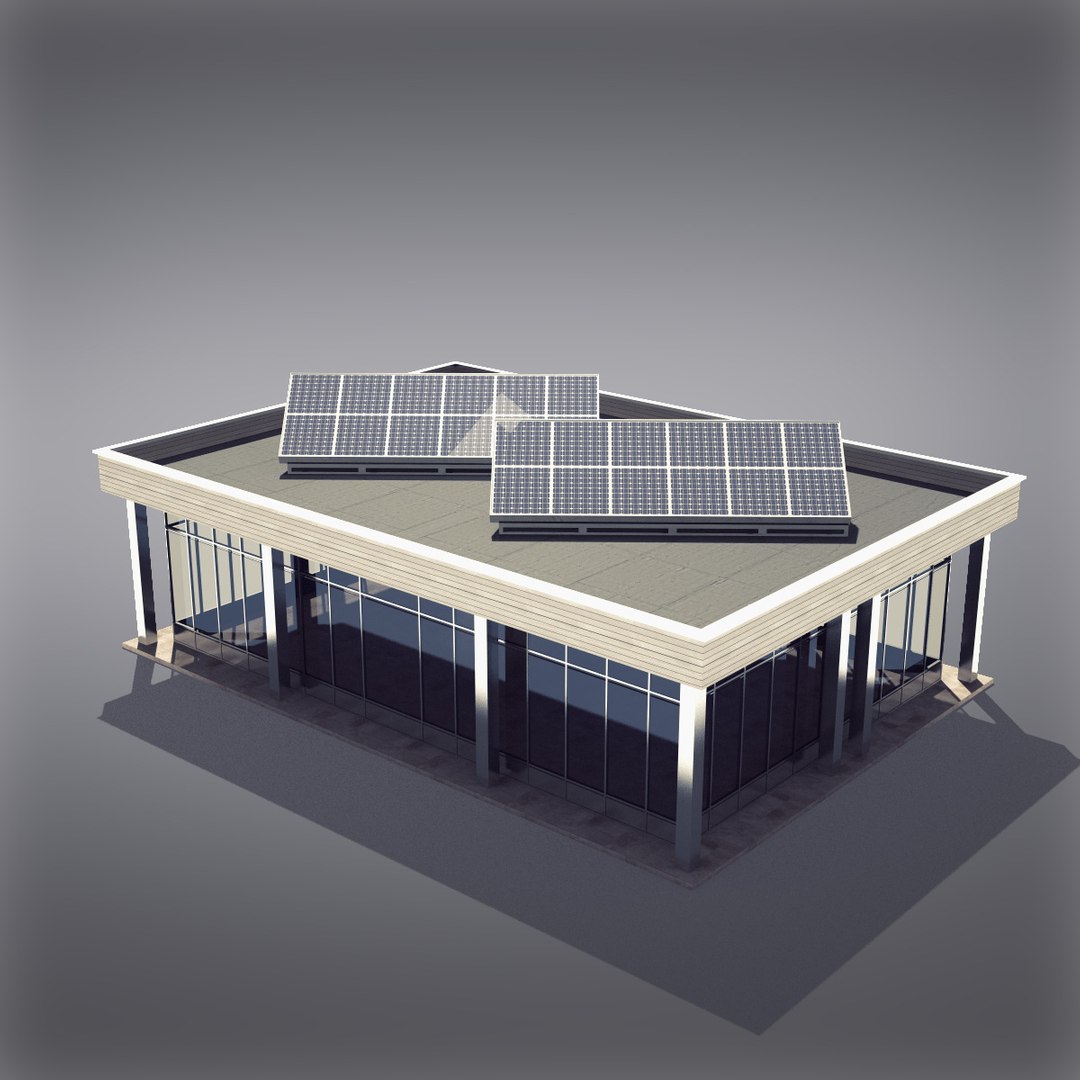 Modern Generic Building 3d Model