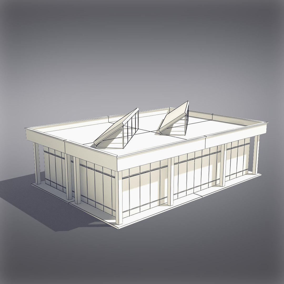 Modern Generic Building 3d Model