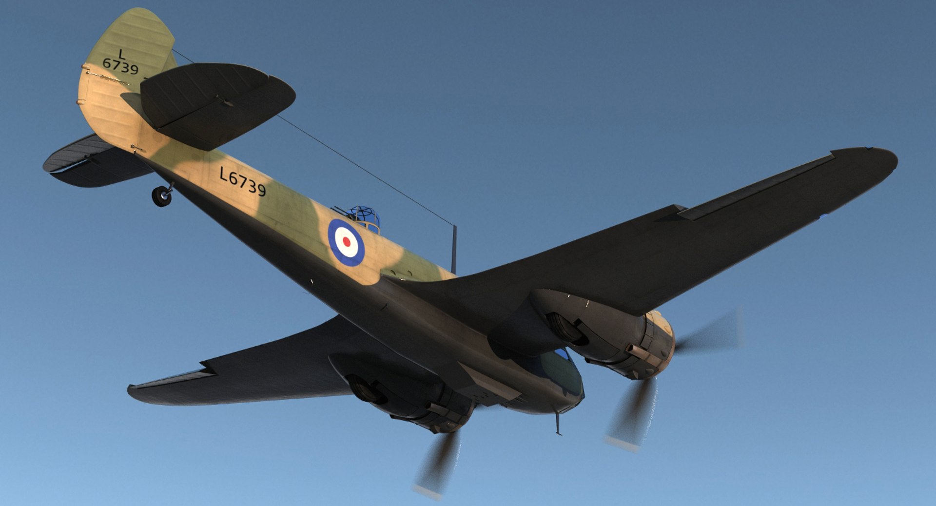 British Light Bomber Aircraft 3D Model - TurboSquid 1261777