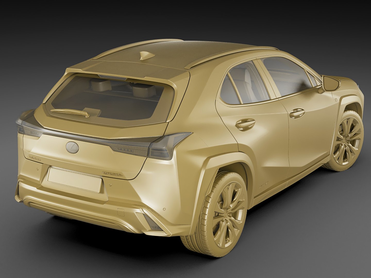 Lexus ux f-sport 3D - TurboSquid 1286908