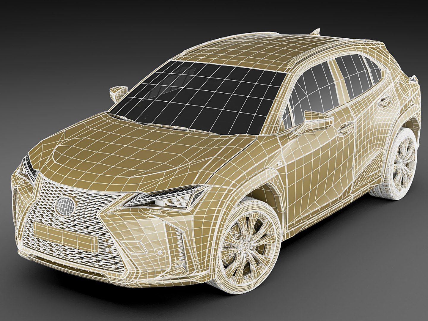 Lexus ux f-sport 3D - TurboSquid 1286908