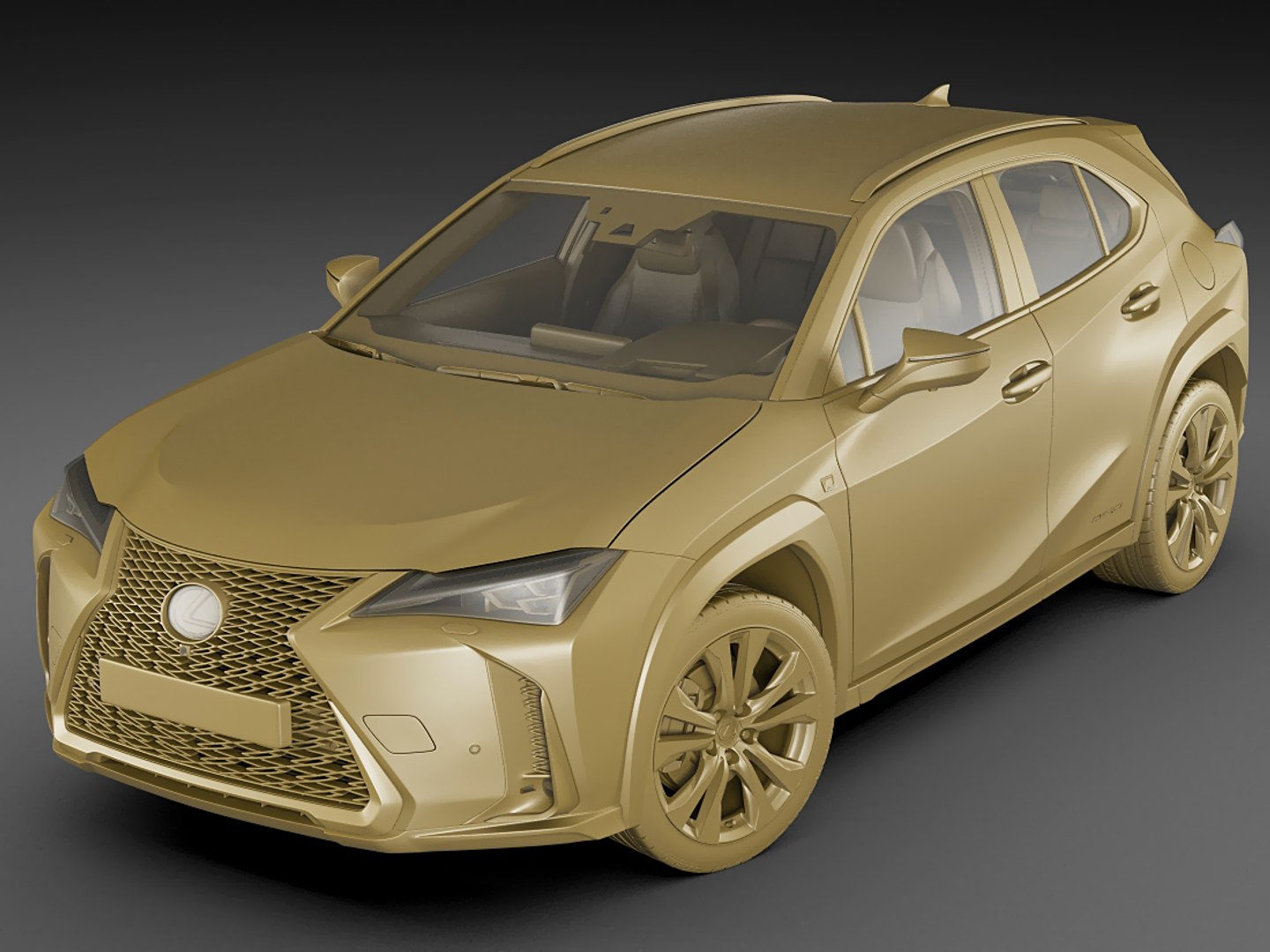 Lexus ux f-sport 3D - TurboSquid 1286908
