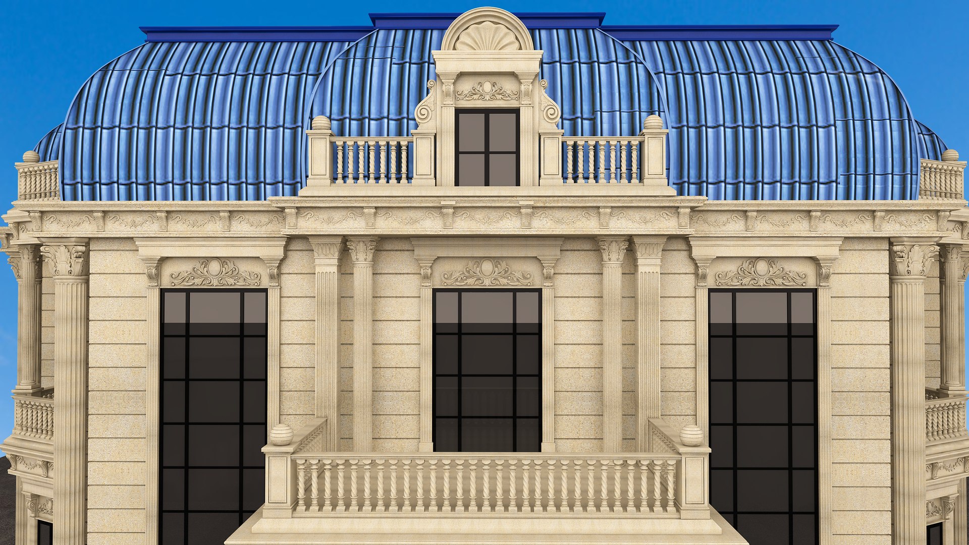 3D Classic Mansion Villa 01 - TurboSquid 1965193