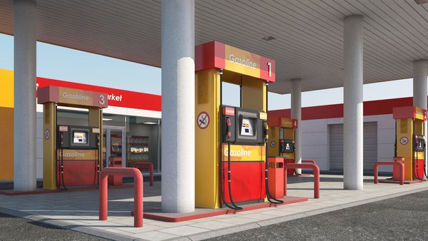 3d gas station