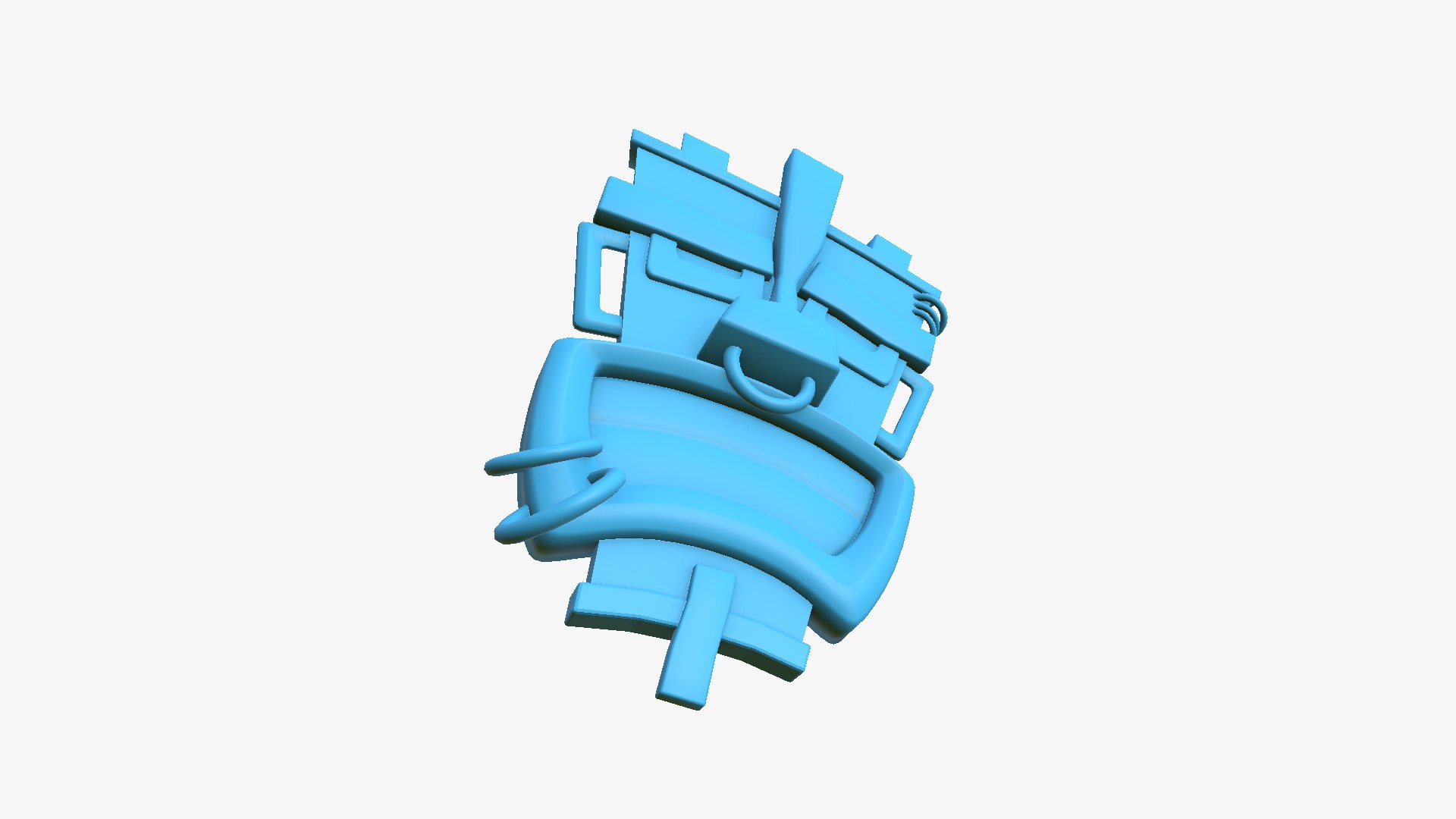 3D Tribal Mask I05 White Bloody - Costume Character Design - TurboSquid ...