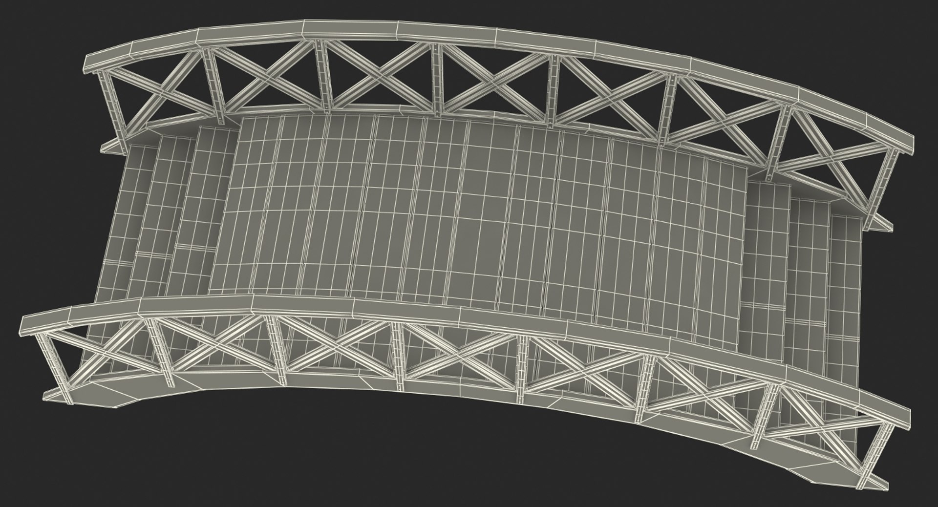 3D Arc Wooden Footbridge Model - TurboSquid 1329519
