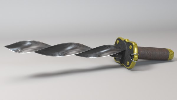 modelo 3d Daga espiral - TurboSquid 2093316