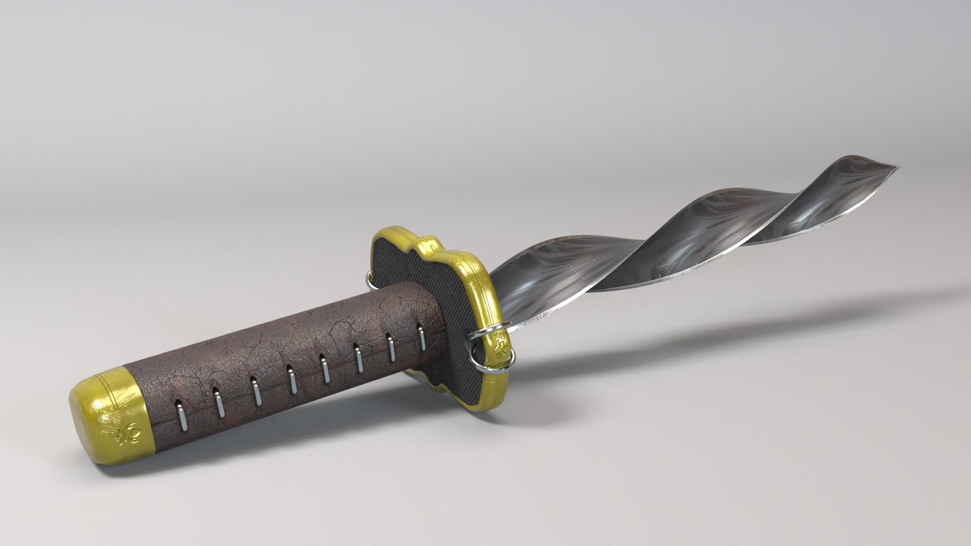 3D Model Spiral Dagger - TurboSquid 2093316