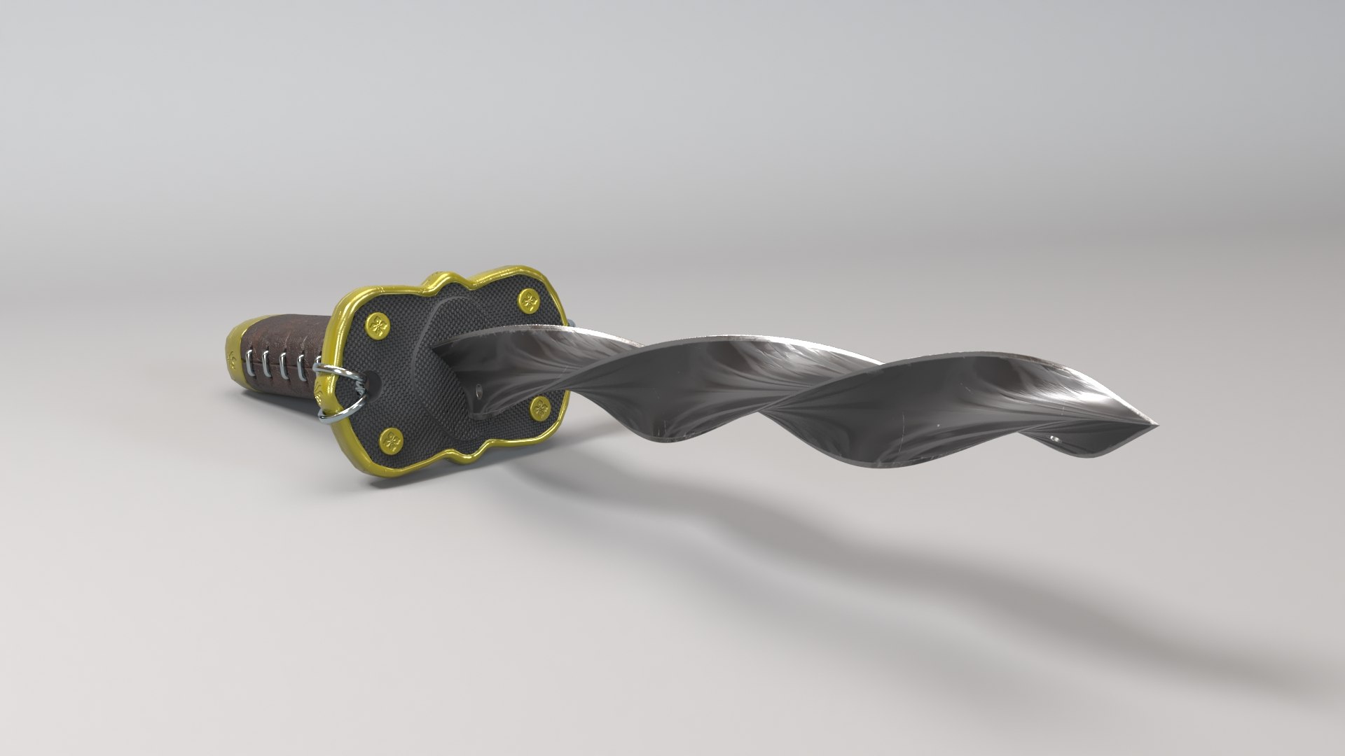 3D Model Spiral Dagger - TurboSquid 2093316