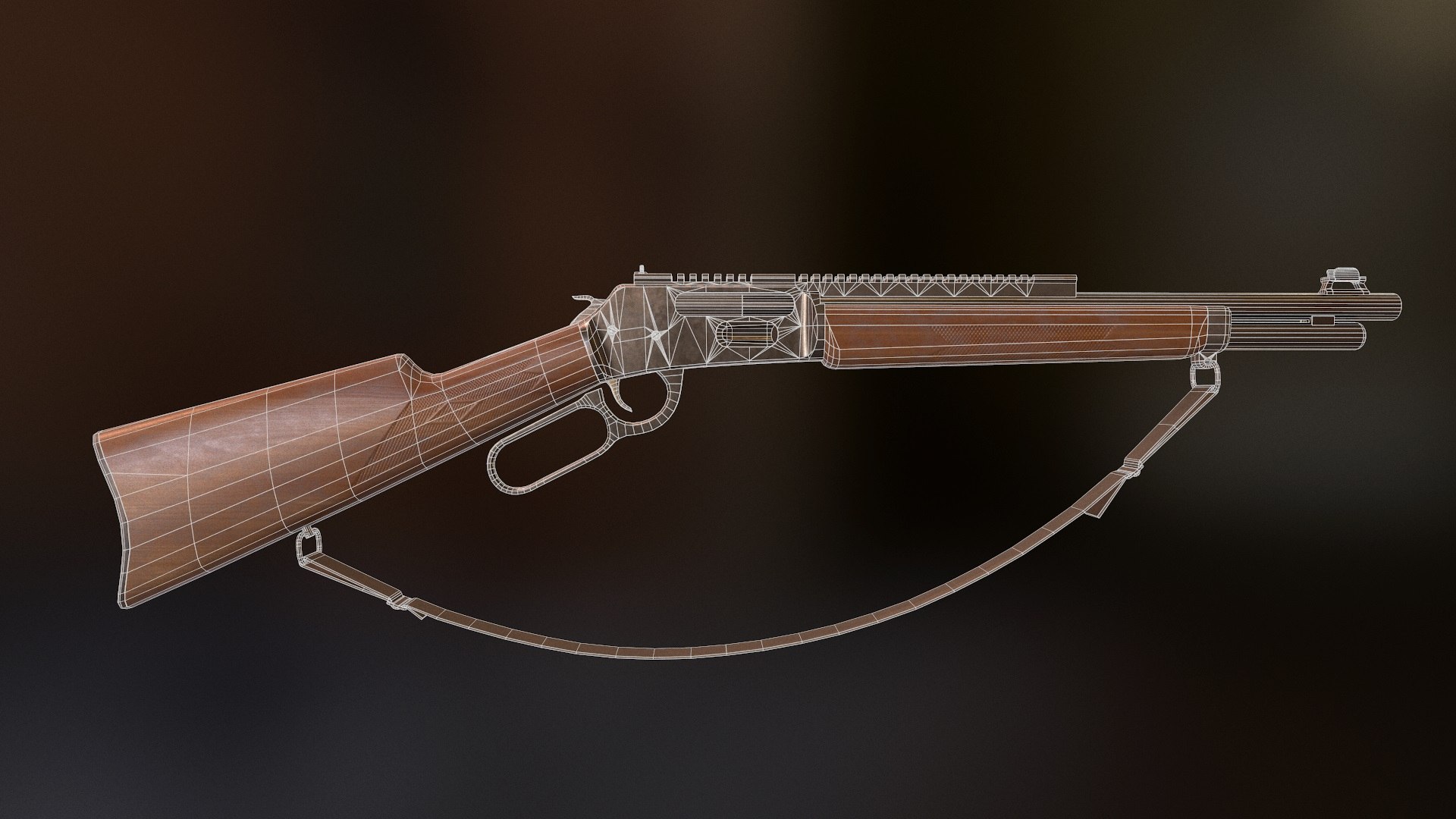 3D model winchester lever rifle - TurboSquid 1244383