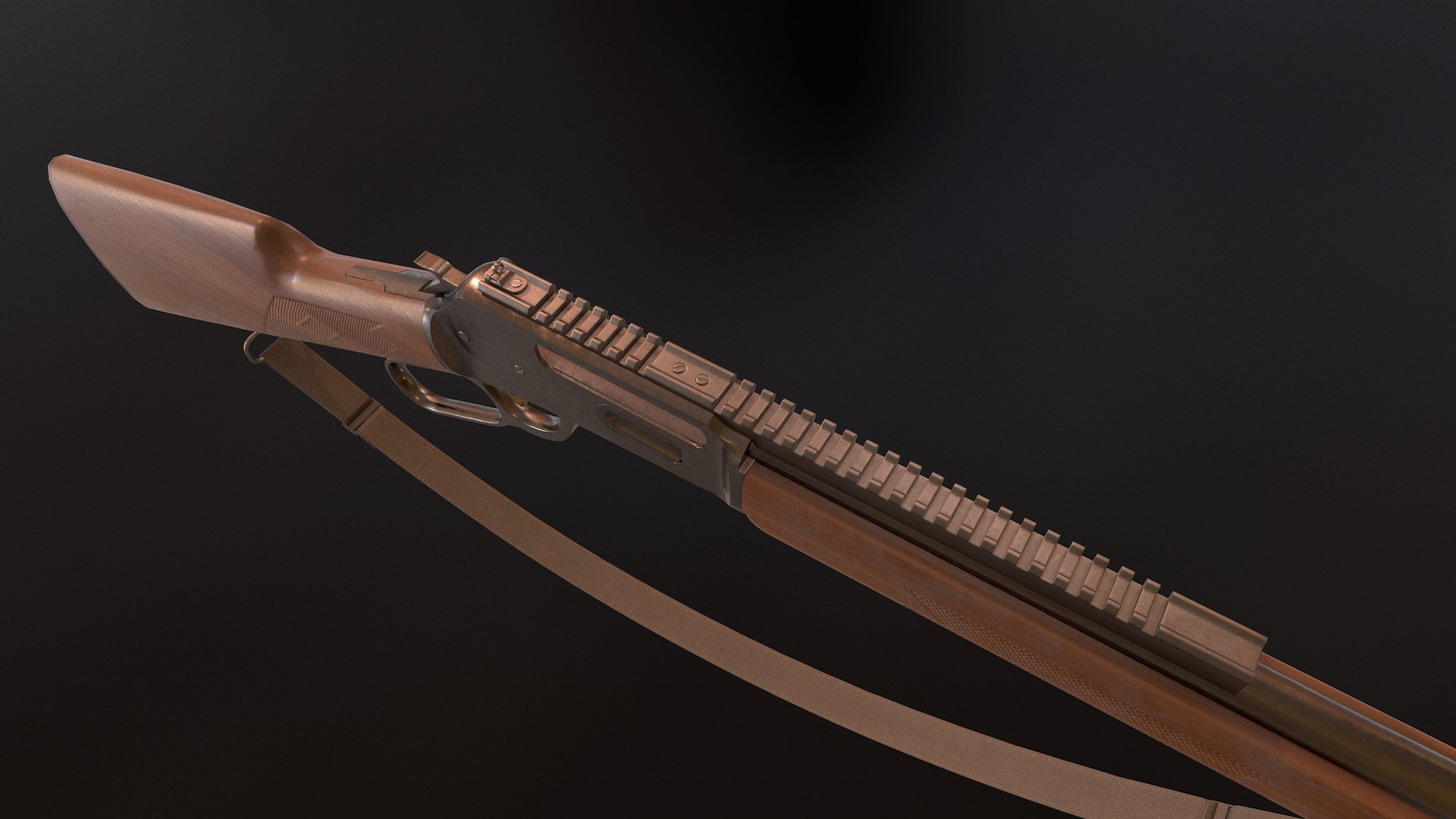 3D model winchester lever rifle - TurboSquid 1244383