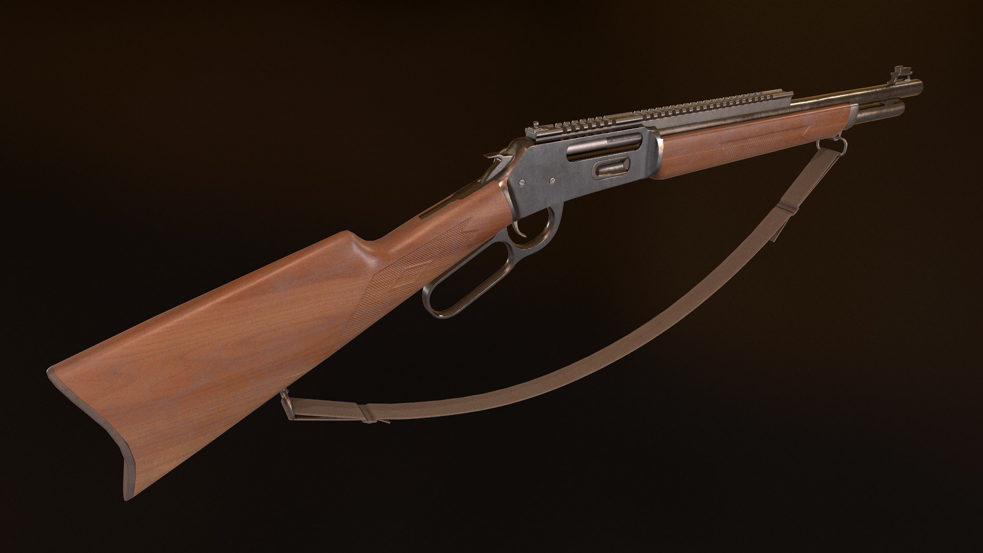 3D model winchester lever rifle - TurboSquid 1244383