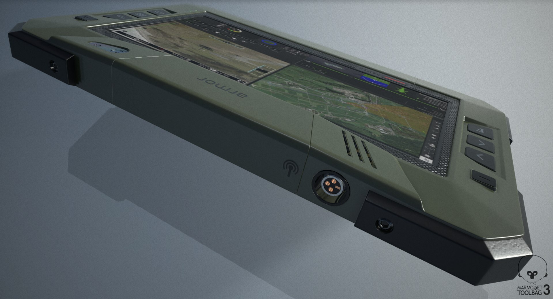 3d Model Military Tablet