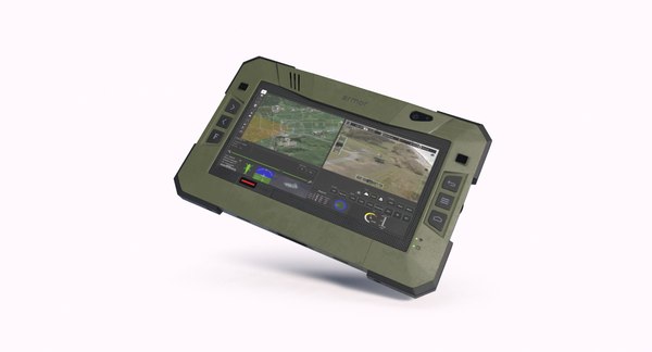 3d model military tablet