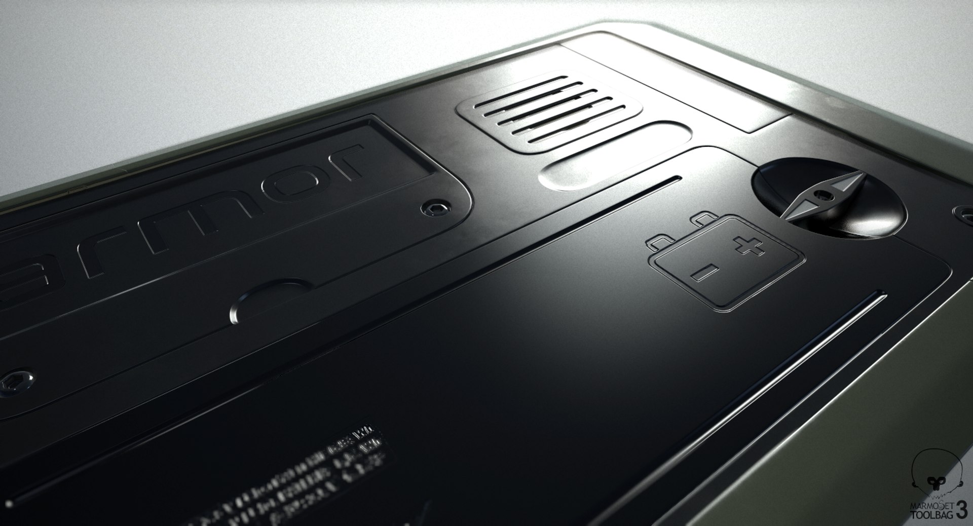 3d Model Military Tablet