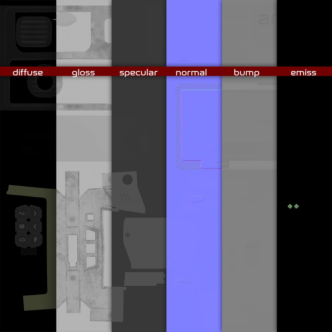 3d Model Military Tablet