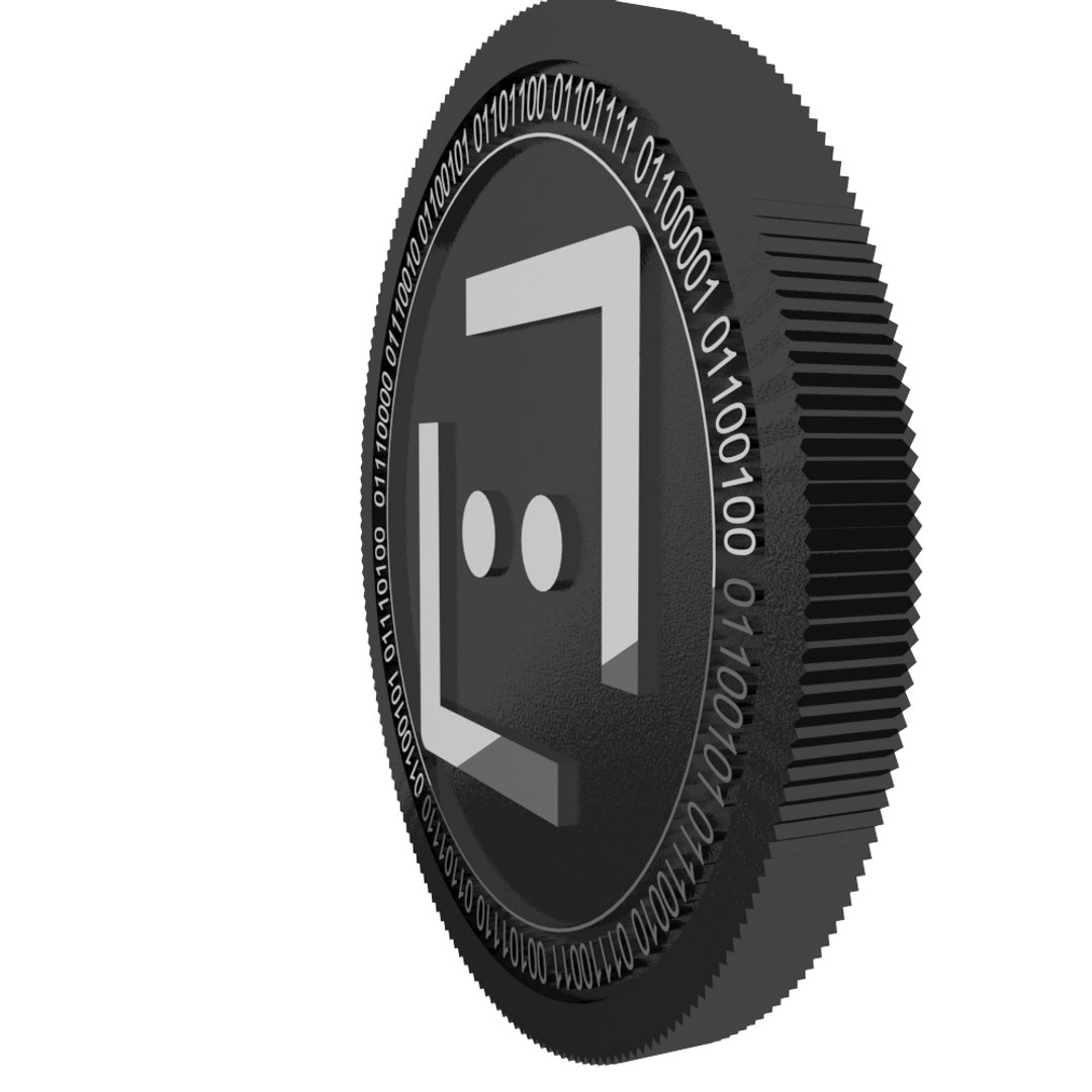 3D liquidity bot token black model - TurboSquid 1606462