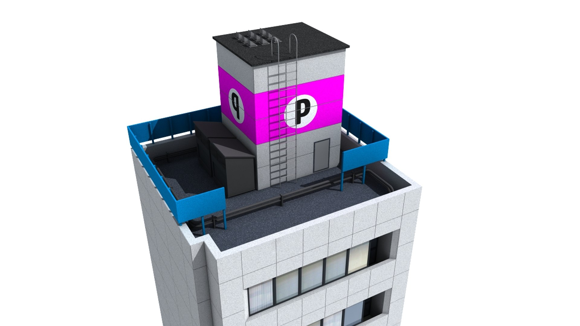 Lightwave Japan Building Rendering