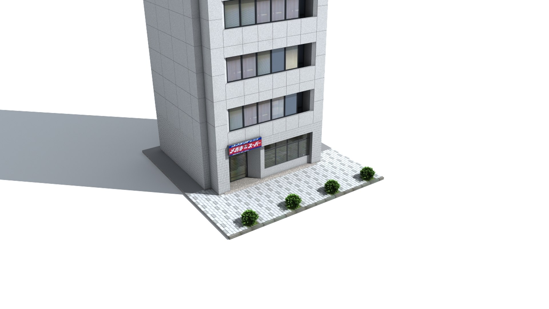 Lightwave Japan Building Rendering